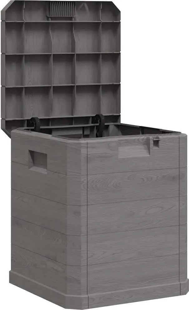 vidaXL Zahradní úložný box 90 l [45683] Barva: světle šedá