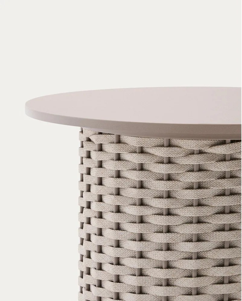 Kovový kulatý zahradní stolek ø 50 cm Sedalis – Kave Home