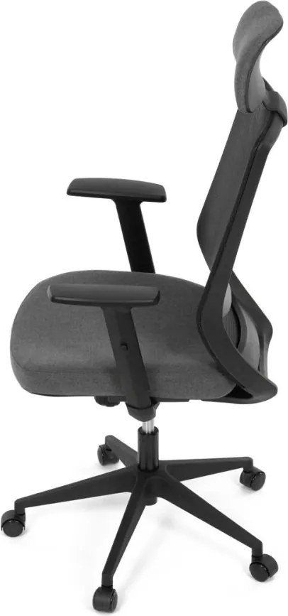 Kancelářská židle KA-V3329 BK, synchronní mechanismus, síťovina Šedá