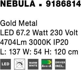 Závěsné LED svítidlo NOVA LUCE NEBULA 58W 3000K 9186814