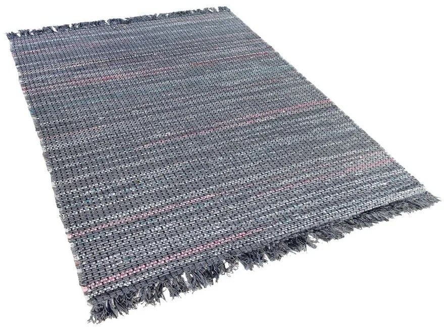 Šedý bavlněný koberec 140x200 cm - BESNI