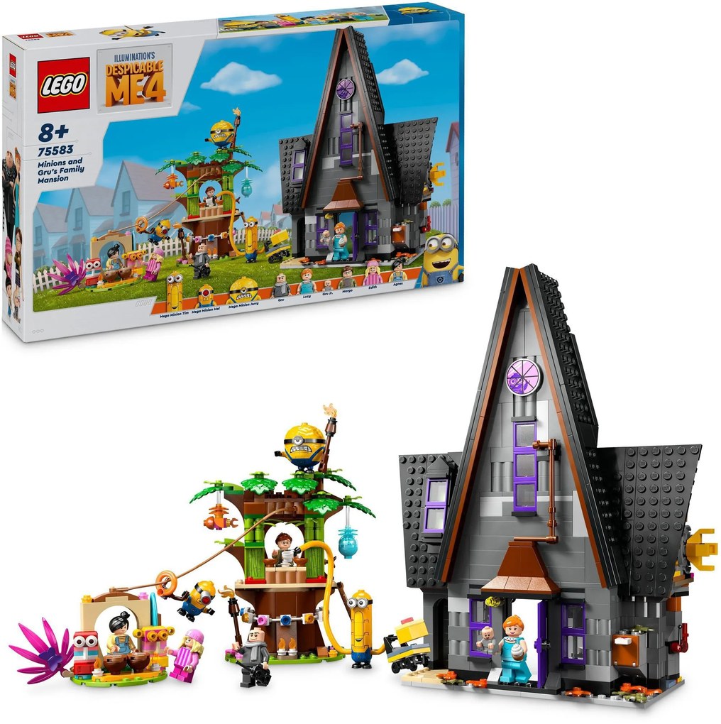 Lego stavebnice lego já, padouch 4 75583 mimoni a gruův rodinný dům