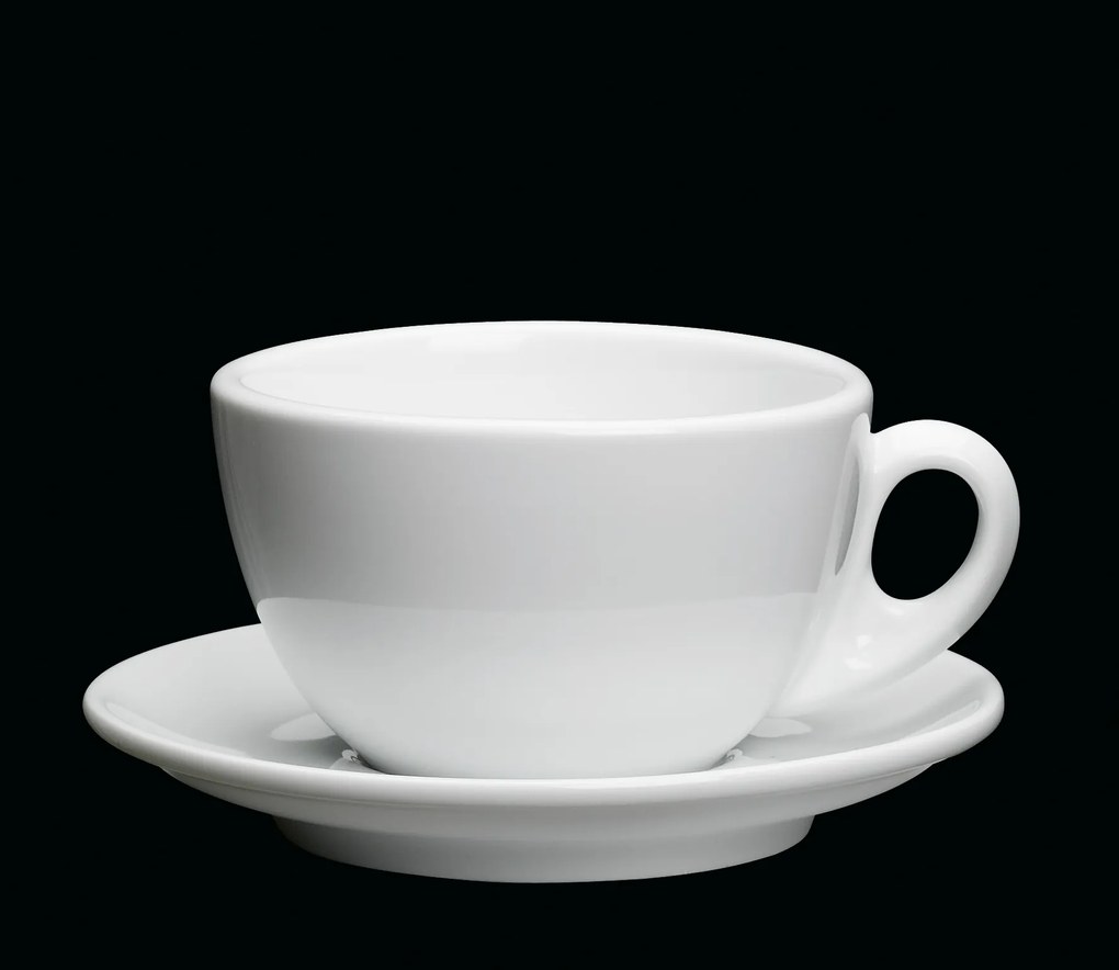 Porcelánový šálek na Cappuccino ROMA bílý 200 ml - Cilio