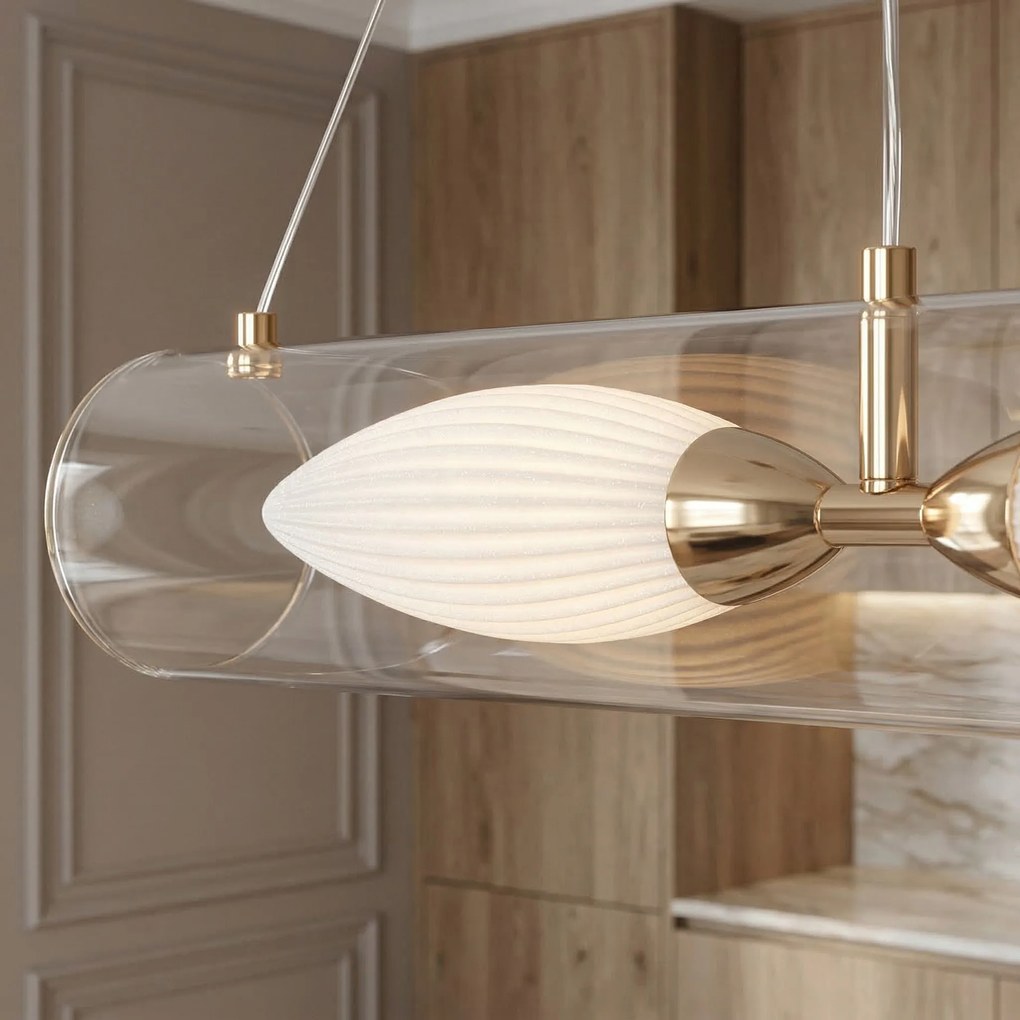 Toolight Rea, ZÁVĚSNÉ STROPNÍ SVÍTIDLO G152-2CP GOLD, OSW-04708