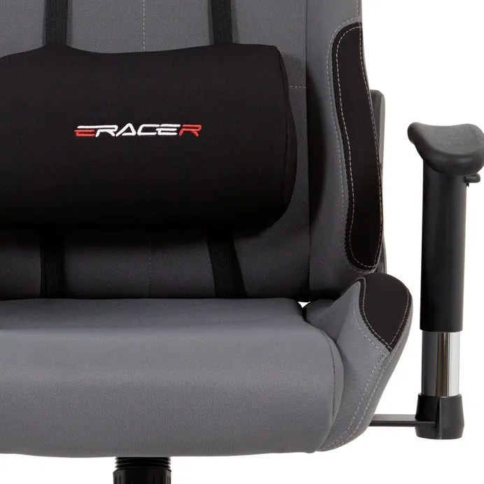 Herní křeslo E-racer VELARIS - šedá látka Barva: šedá