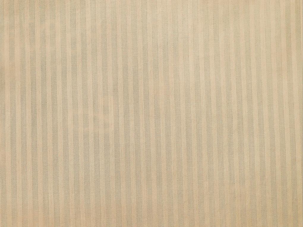 Povlečení z bavlněného saténu 135 x 200 cm béžové AVONDALE Beliani