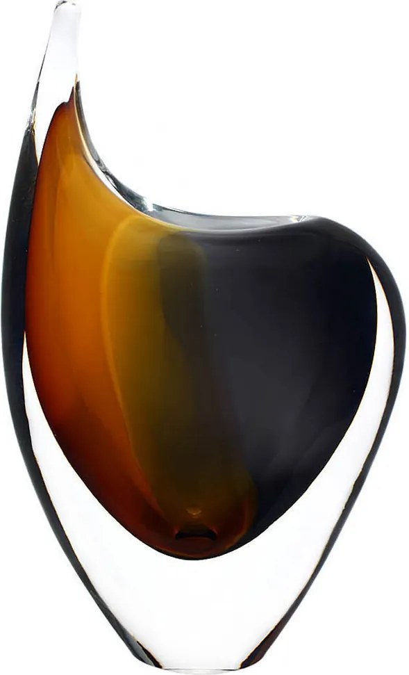 Skleněná hutní váza model 06, růžová a tyrkysová, 16 cm | České hutní sklo od Artcristal Bohemia
