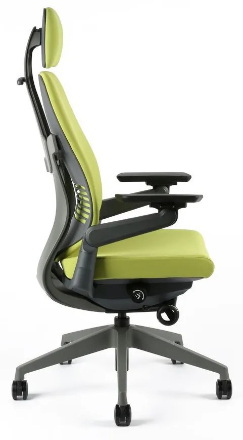 Office Pro Kancelářská ergonomická židle Office Pro KARME — více barev, s podhlavníkem a područkami Černá F06