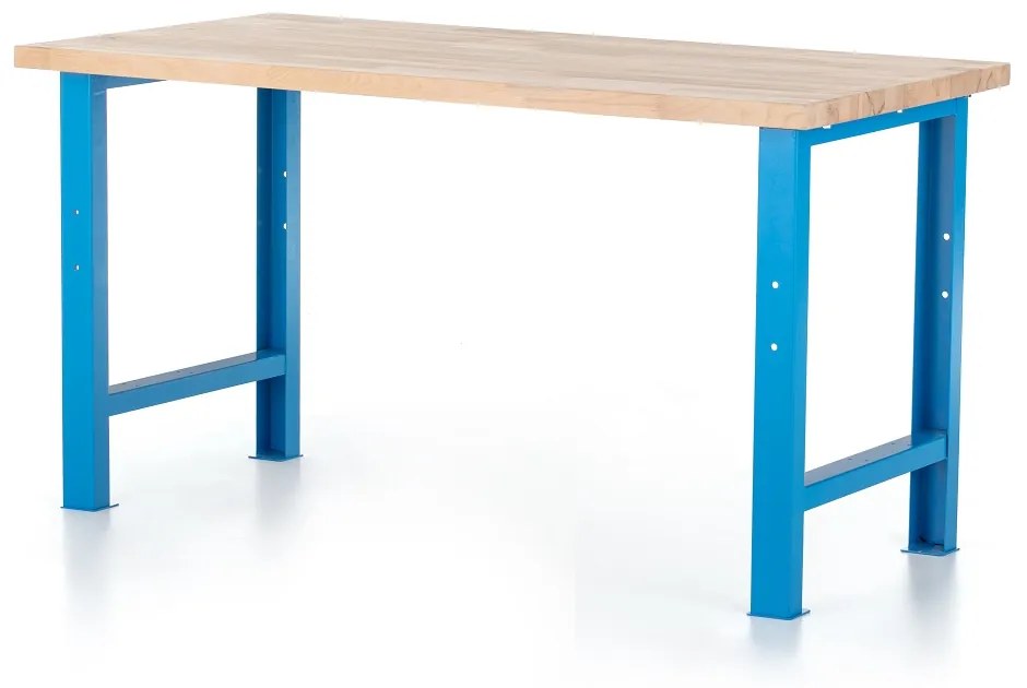Dílenský stůl Basic, 150 x 80 cm, modrá - ral 5012