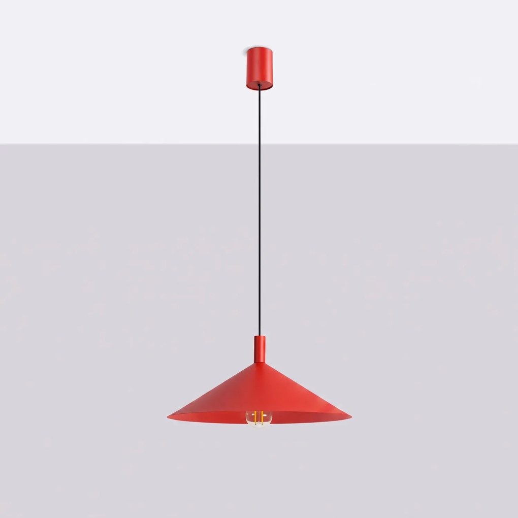 Sollux Lighting Závěsné svítidlo NOX 40 červené