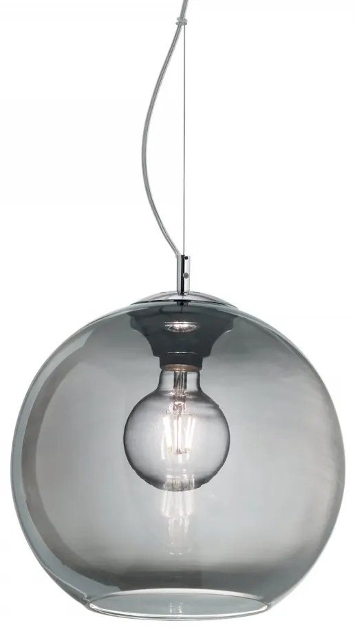 Ideal lux 250311 závěsný stropní lustr nemo 1x60w | e27 - kouřové sklo