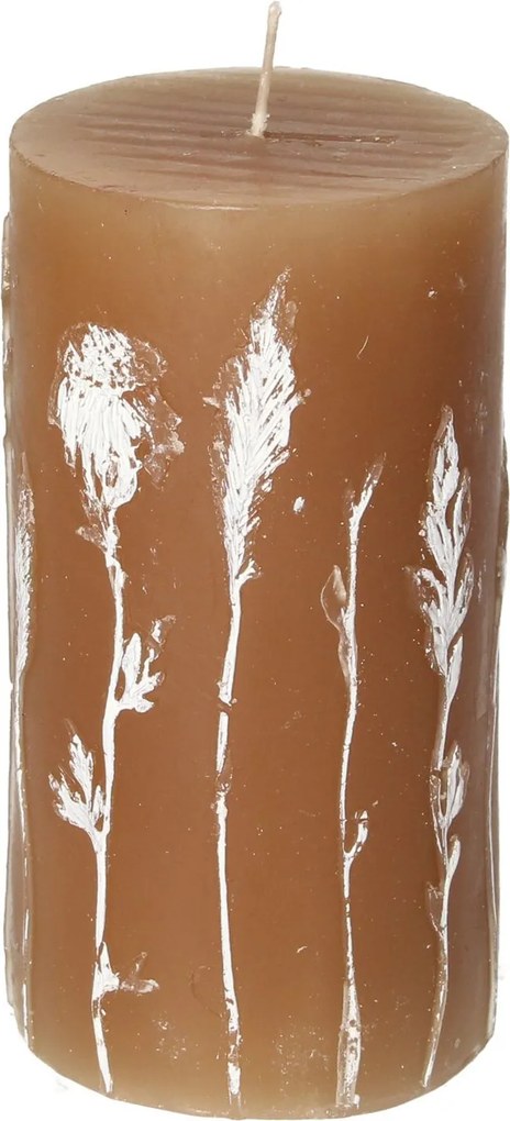 Svíčka Giulia 13cm light brown