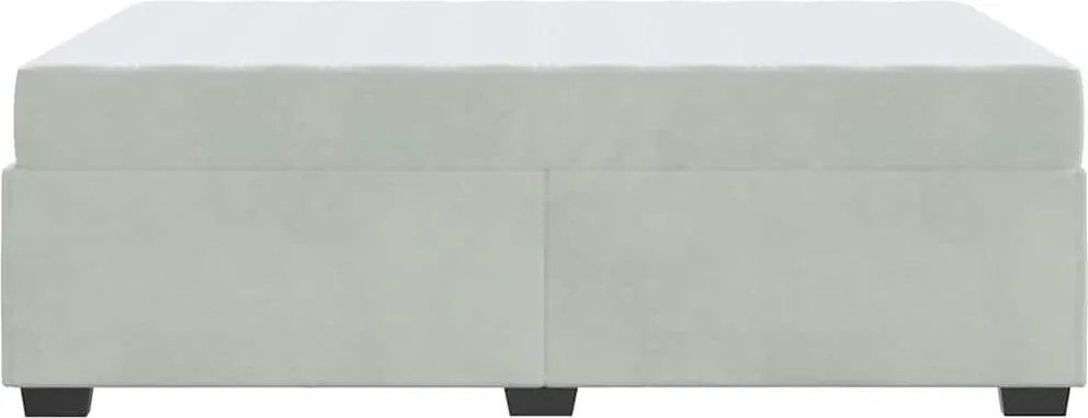 Rám postele s matrací Světle šedá 120 x 190 cm textil 3399278
