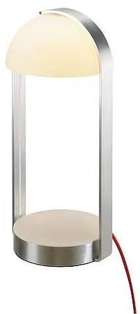 LA 146101 Stolní lampa BRENDA, LED, bílá/stříbrná - BIG WHITE