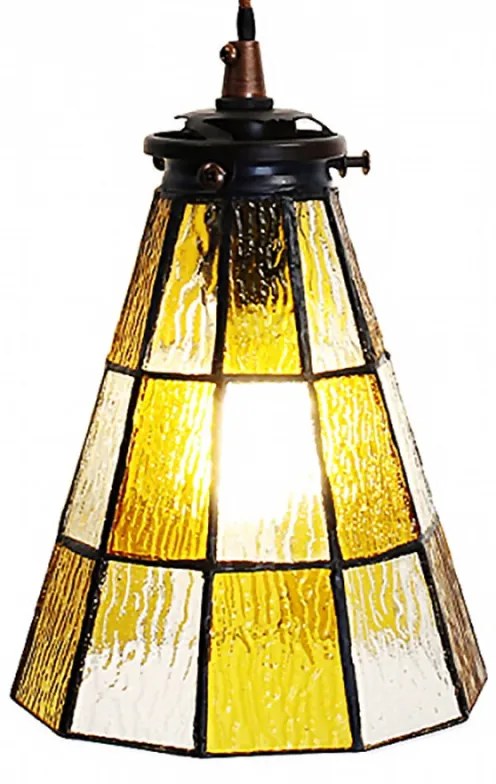 Závěsná Tiffany lampa Anki – 15x115 cm