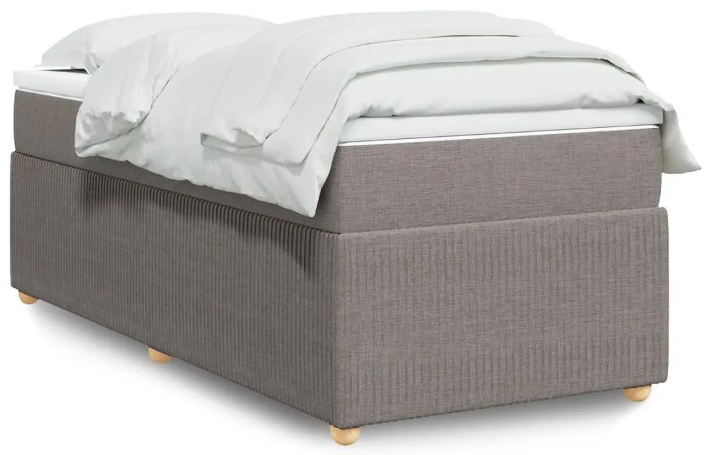 Box spring postel s matrací černá 120x200 cm textil
