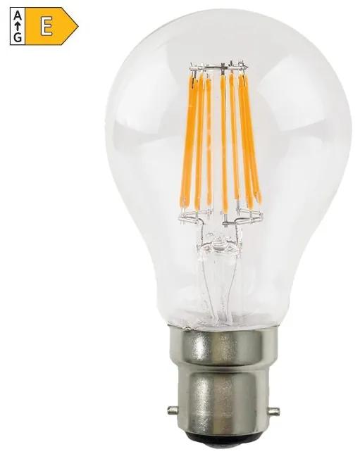 Diolamp Retro LED Filament žárovka čirá A60 8W/230V/B22/6500K/915Lm/360°