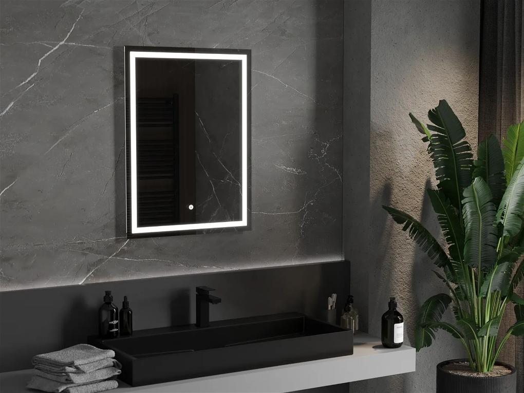 Mexen Miko, LED koupelnové zrcadlo s podsvícením 60 x 80 cm, 6000K, ochrana proti zamlžování, 9819-060-080-611-00