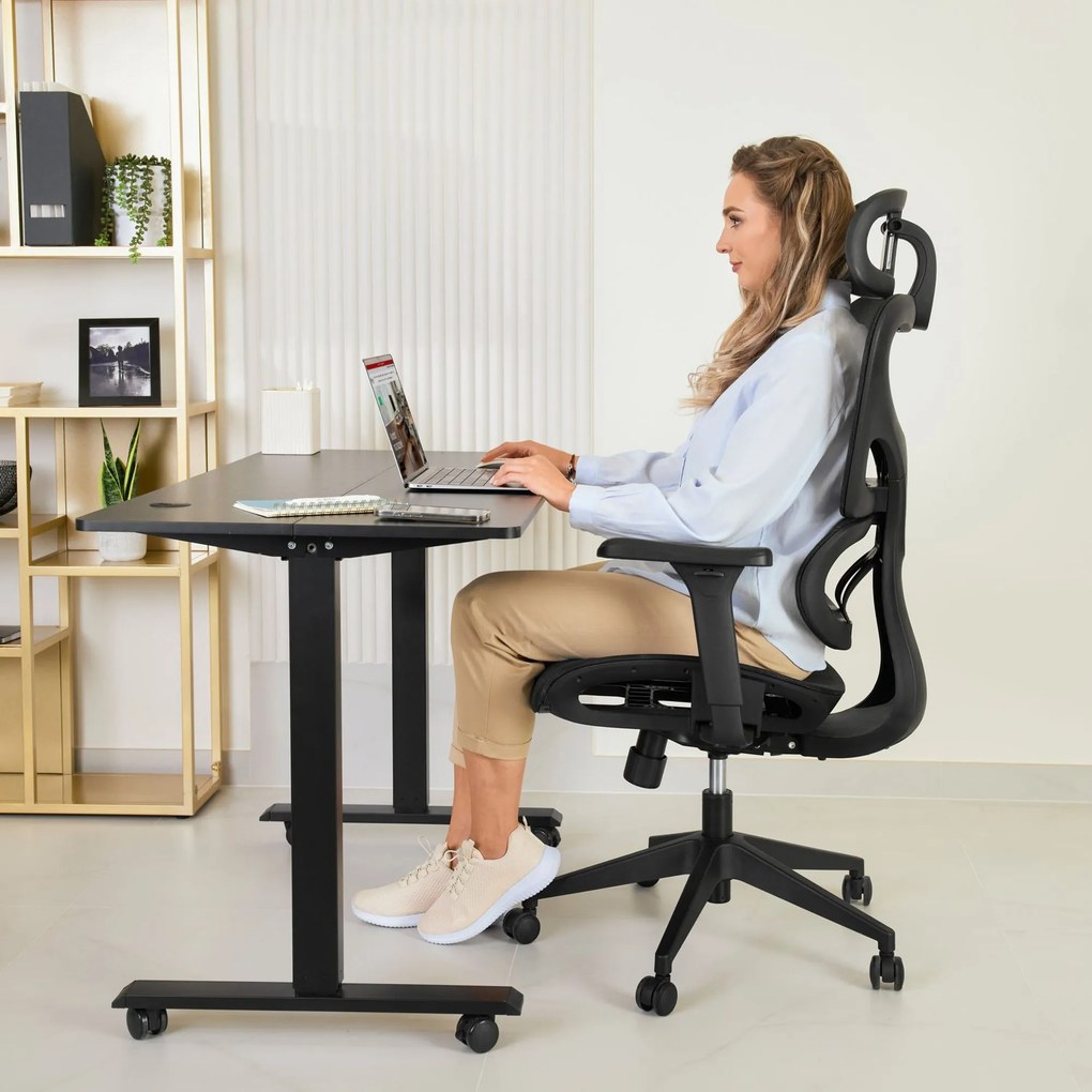 Ergonomické křeslo Vataro – Černé