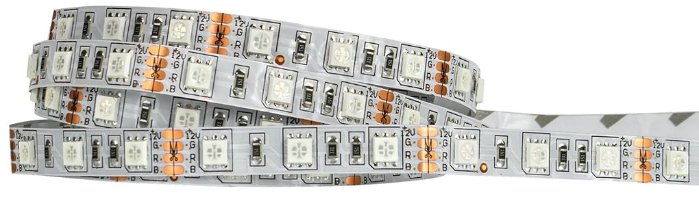BERGE LED pásek - SMD 5050 - RGB - 5m - 60LED/m - 14,4W/h - IP20 - s konektorem