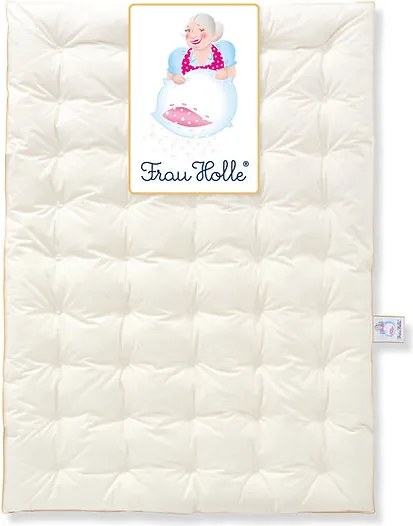 Dětská péřová přikrývka Frau Holle z prachového husího peří Rozměr: Baby Down: 80x80 cm (150 g)