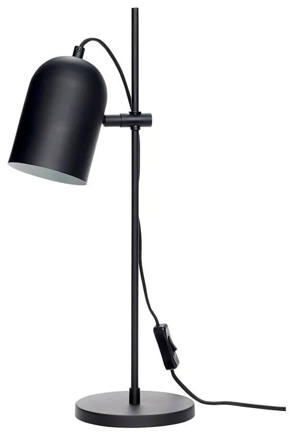 Hübsch Stolní lampa Black Metal Lamp, černá barva, kov