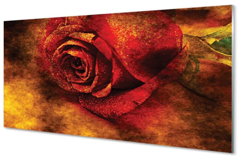 akrylový obraz rose picture 125x50 cm