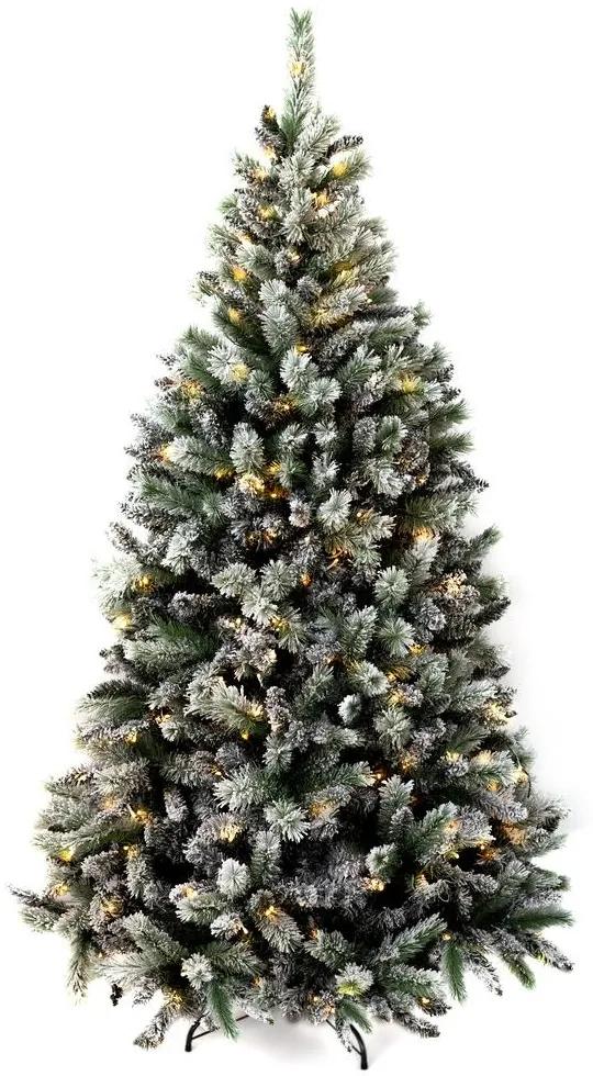 Umělý vánoční stromeček Borovice Bílá 180cm LED300
