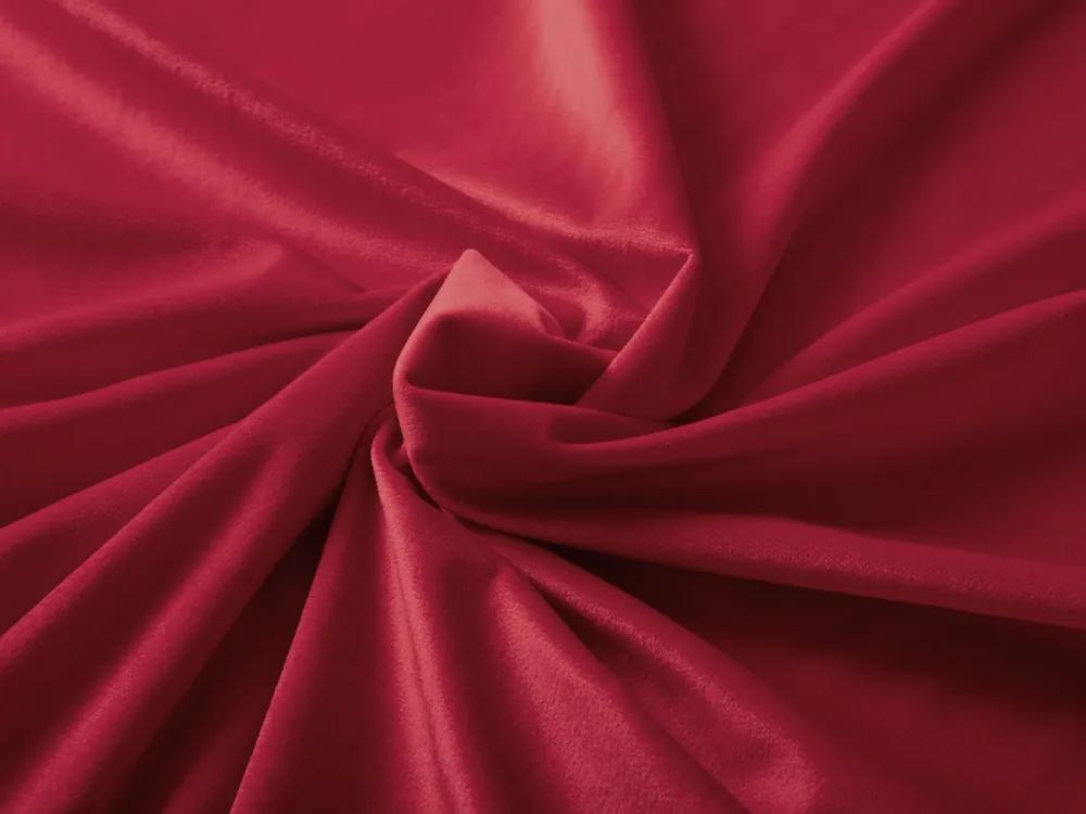 Biante Sametový obdélníkový ubrus Velvet Premium SVP-007 Malinově červený 120x160 cm