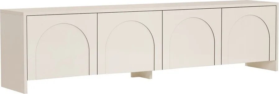 Krémový TV stolek 180x45x32 cm Aurelia – Kalune Design