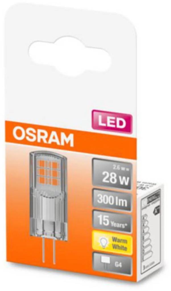 Kolíčková LED žárovka OSRAM G4 2,6 W, teplá bílá, 300 lm