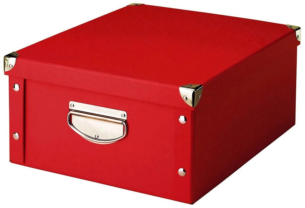 Box pro skladování, 40x33x17 cm, barva červená , ZELLER