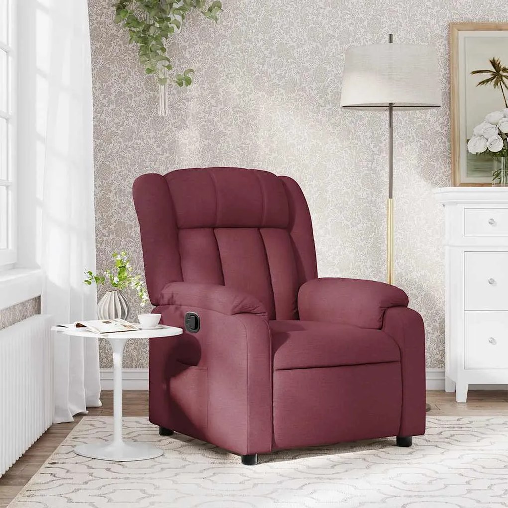 vidaXL Polohovací křeslo textil [373575] Barva: Tmavě zelená