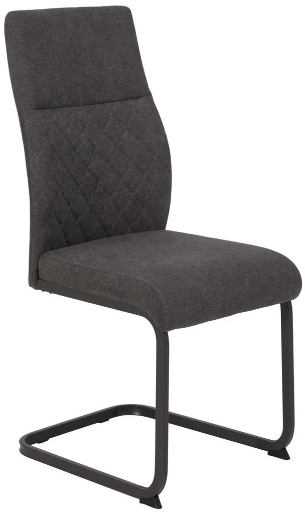 Jídelní židle Samira, tmavě šedá látka
