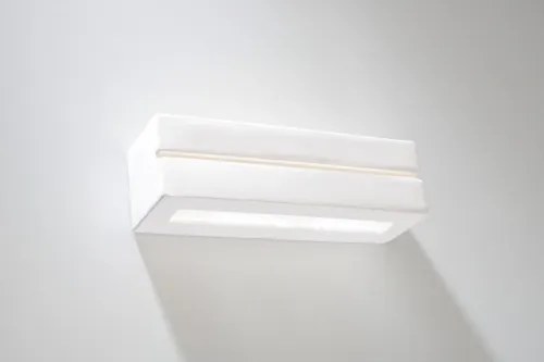 Nástěnné keramické svítidlo SOLLUX Vega line E27 1x60W bez zdroje SL.0231 bílá