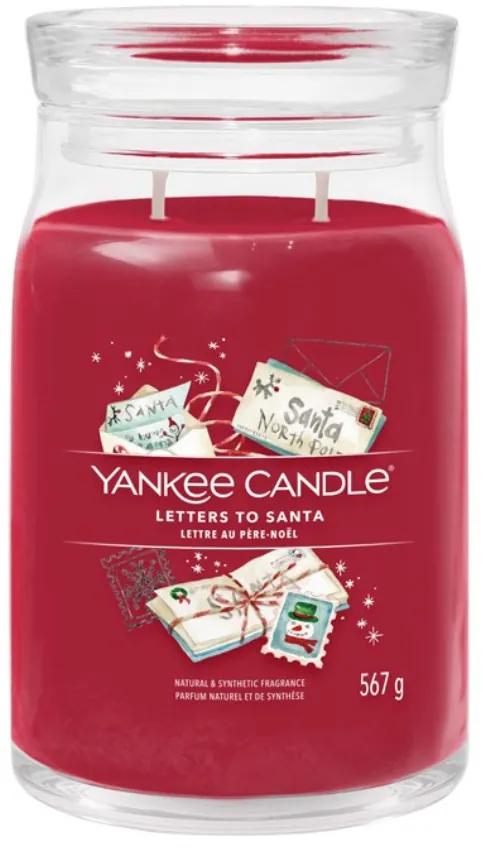 OnaDnes -20% Velká vonná svíčka Yankee Candle Letters To Santa Signature
