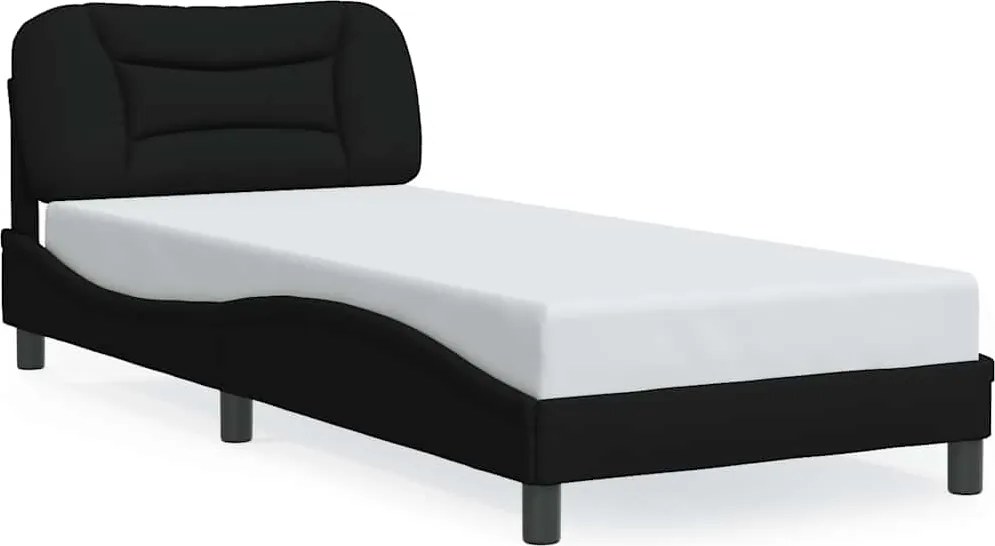 Rám postele bez matrací Hvar černá 90x190 cm textil 3207739