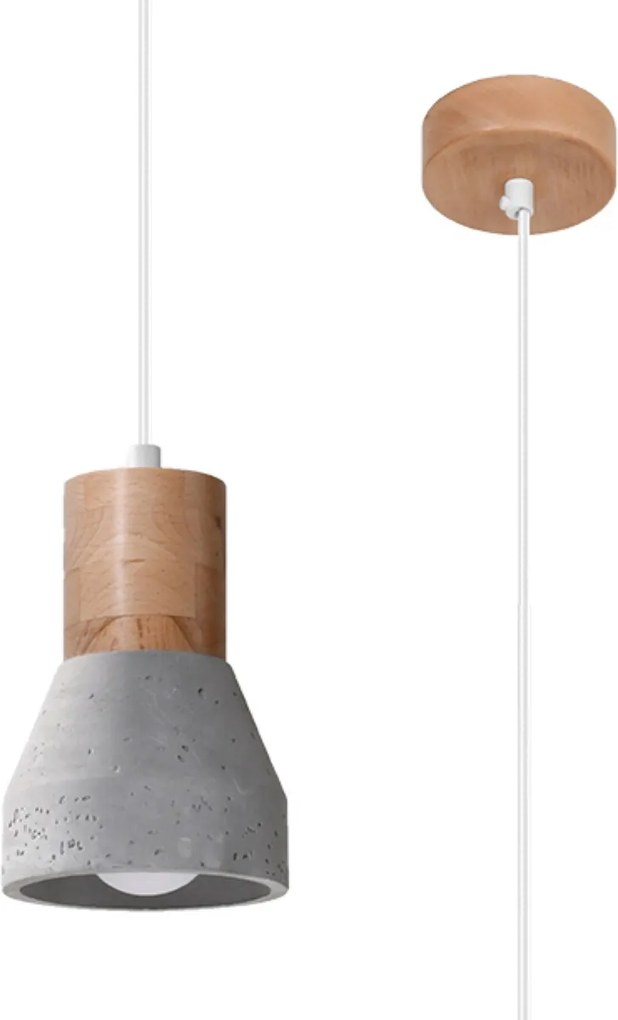 Sollux Lighting Závěsné svítidlo QUBIC šedé