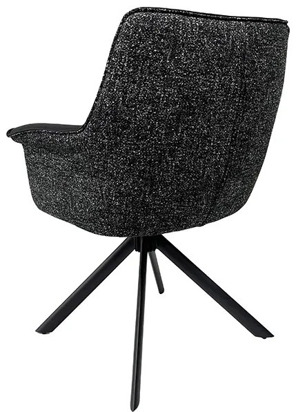 Designová otočná židle Kahikilani černá