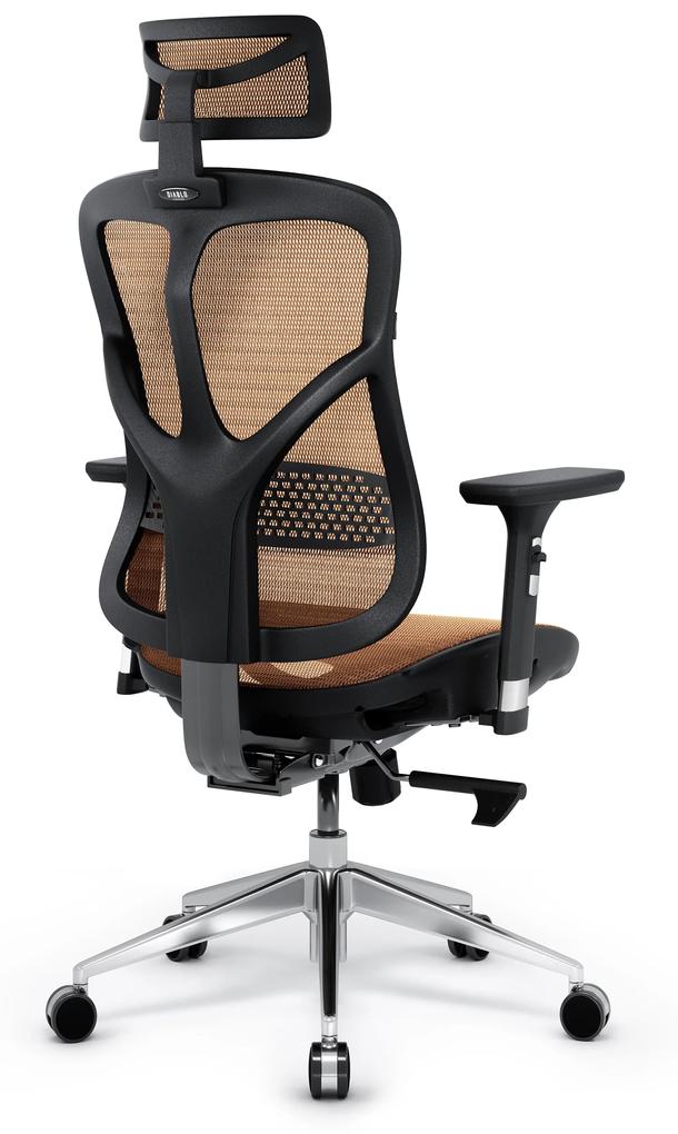 Ergonomická židle Diablo V-Basic: černo-oranžová