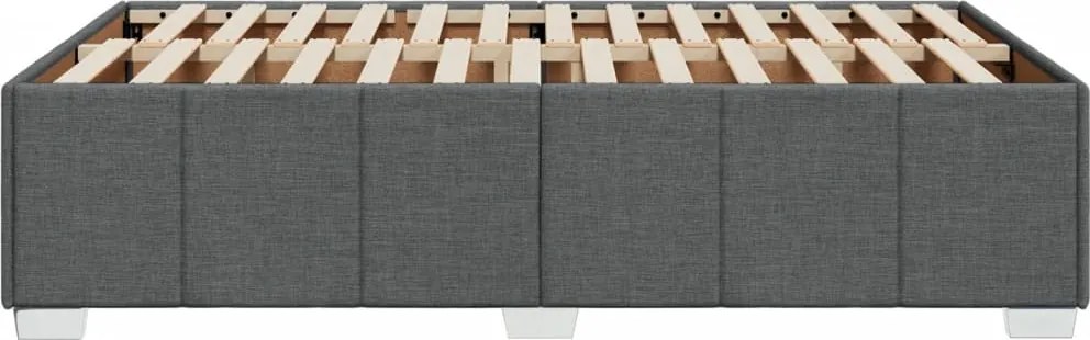 Rám postele bez matrace tmavě šedá 120 x 200 cm textil 3284826