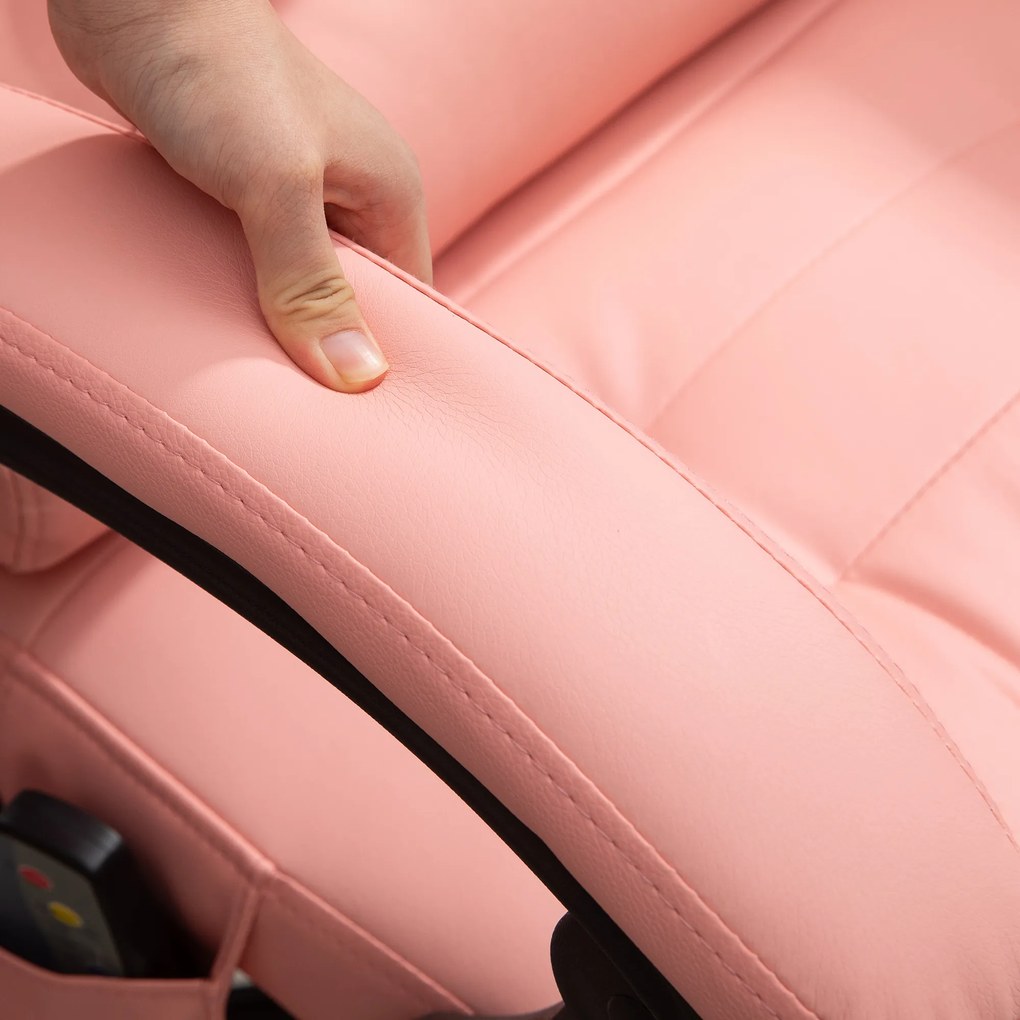 Kancelářská židle Vinsetto se 7bodovou masáží, ergonomická kancelářská židle s funkcí polohování, výškově nastavitelná manažerská židle s dálkovým ov…