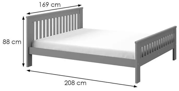 Dolmar Postel Laura 160cm Barva: antracit