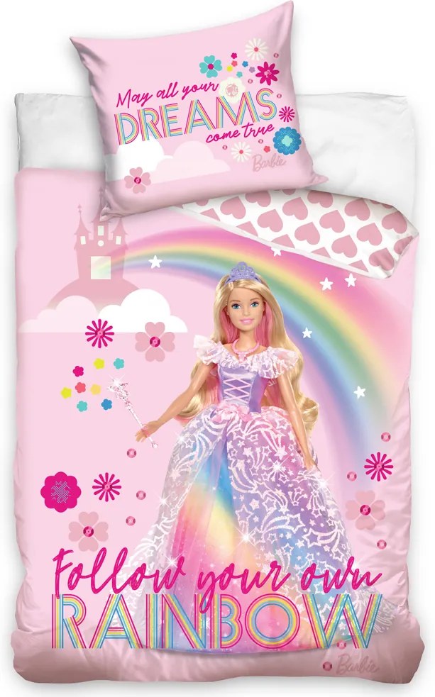 Dětské povlečení Barbie Duhová Princezna