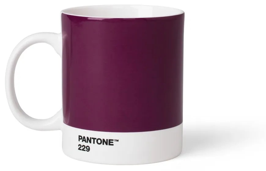 Tmavě fialový keramický hrnek 375 ml Aubergine 229 – Pantone