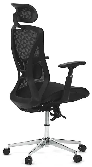 Ergonomická kancelářská židle NILS - černá síťovina Barva: černá