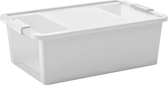 KIS Bi Box s víkem M, 55 × 35 × 19 cm, 26 l, bílá