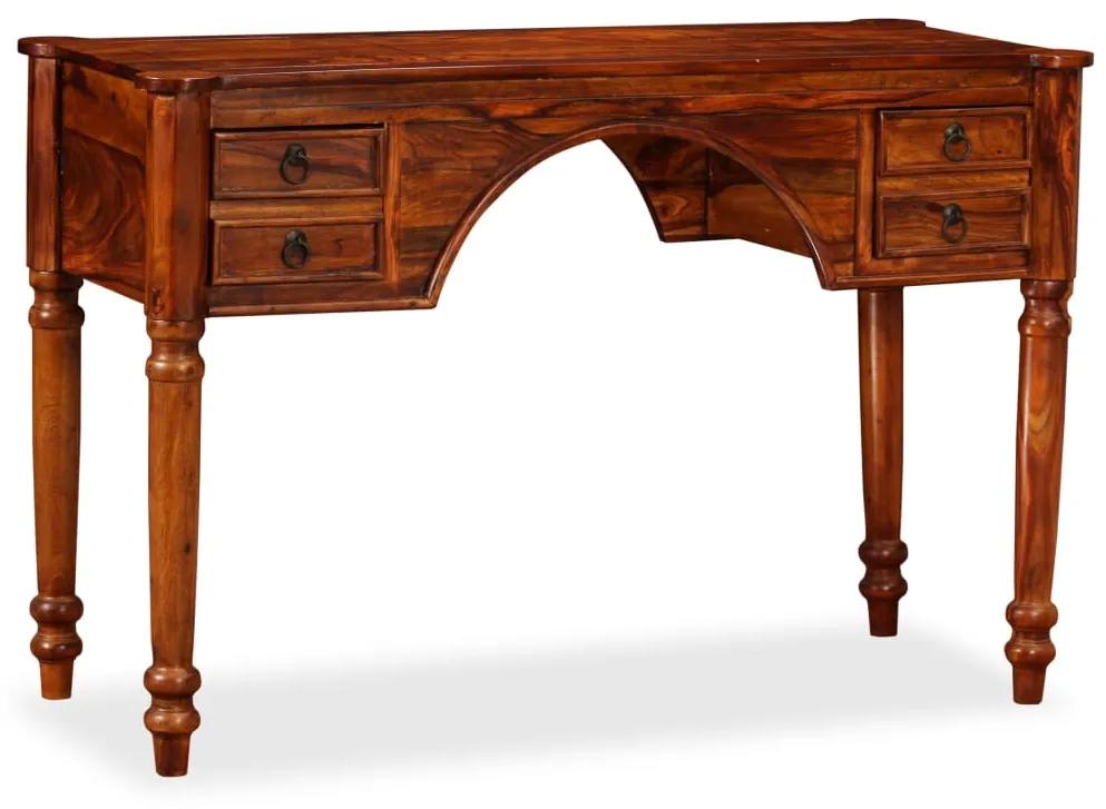 245161 vidaXL Psací stůl z masivního sheeshamového dřeva 115 x 50 x 76 cm