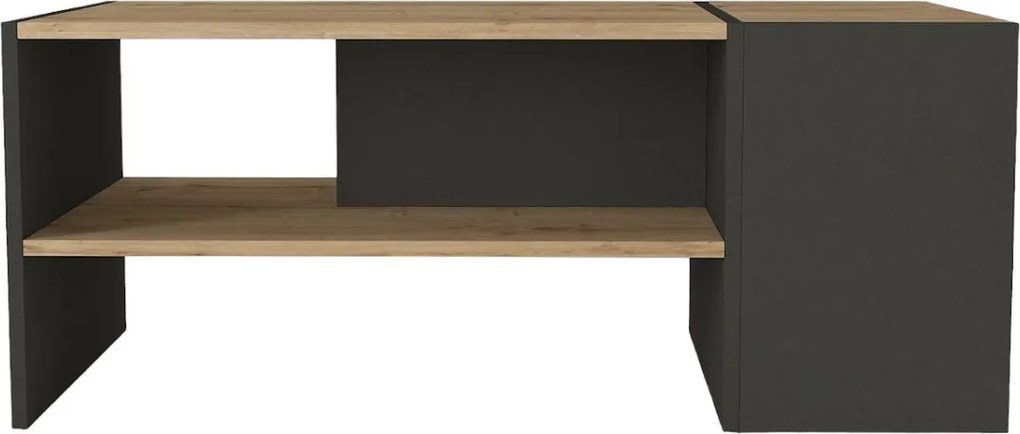 VerDesign IZMAEL industriální konferenční stolek, sapphire / antracit