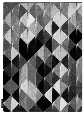 koberec INTERO PLATIN 3D Trojúhelníky šedá velikost 160x220 cm | krásné koberce cz